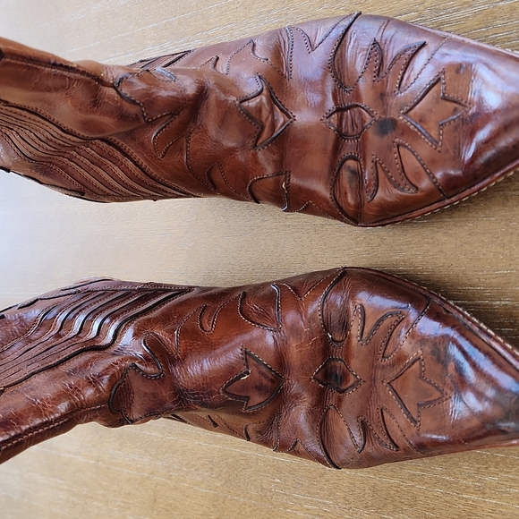 Sartore | Shoes | Sartore Western Ankle Leather Boots | Poshmark